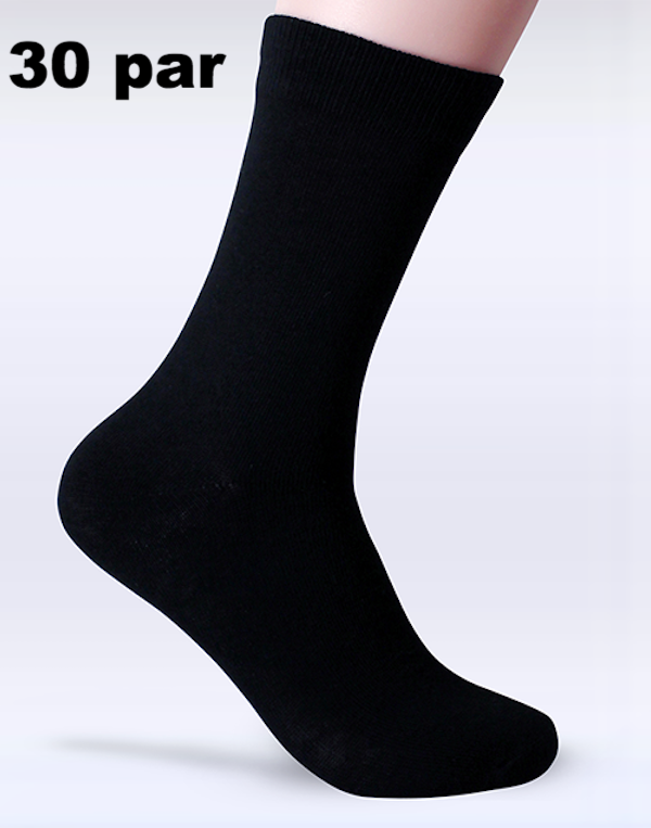 Bambussokker 30 stk. til kun 750,- | 30 par bambusstrømper i sort ...